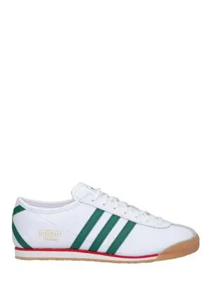 Adidas 100% Leather Lightweight Sneakers - White