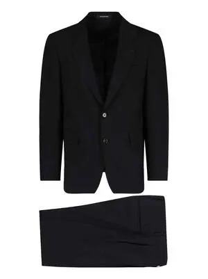 Tagliatore 100% Extrafine Virgin Wool Tailored Dress - Black
