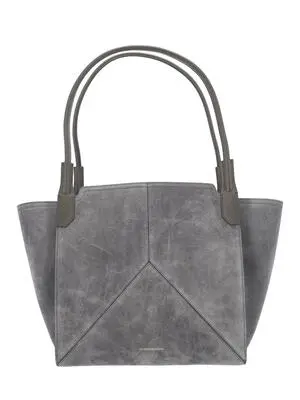 Victoria Beckham Victoria Beckham Leather Pebble Finish Tote Bag Grey