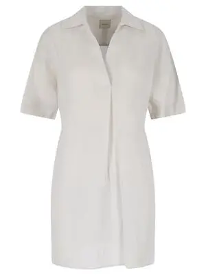 CALVIN KLEIN Calvin Klein Short Sleeve Collared Shirt Dress