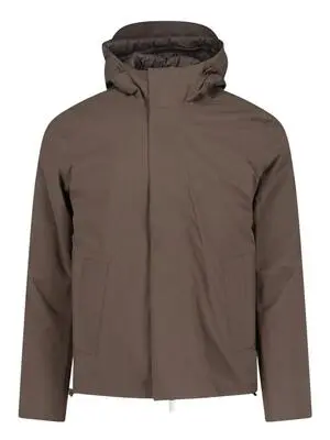 K-WAY Quilted Puffer Jacket With Polyester Padding - Brown