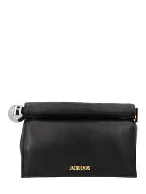 Jacquemus Leather Clutch Bag - Black