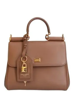 Dolce & Gabbana Mini Leather Crossbody Bag - Brown