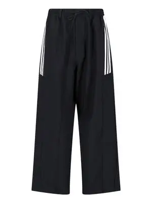 Y3 Recycled Polyester Track Pants - Black