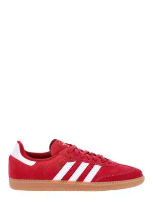 Adidas Leather & Rubber Sneakers - Red