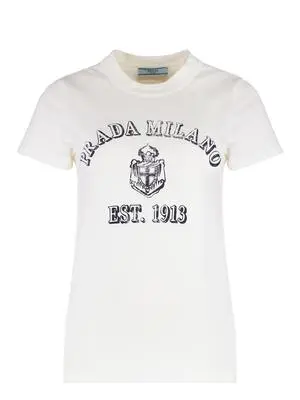 Prada Milano Est. 1913 Crewneck T-shirt - White