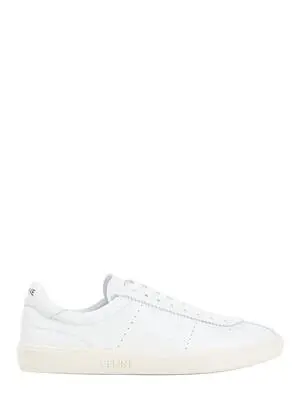 CELINE CELINE Low Lace-Up Calfskin Sneakers With Embossed Logo