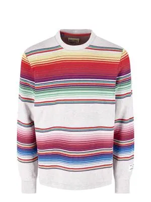 GALLERY DEPT. Striped Cotton Crewneck Sweatshirt - Multicolour