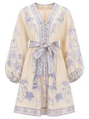 Zimmermann ZIMMERMANN Floral Print Linen Dress Multicolour