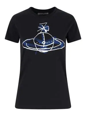 VIVIENNE WESTWOOD VIVIENNE WESTWOOD Graphic Print Crewneck T-Shirt