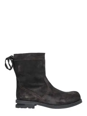 KIKO KOSTADINOV Calf Suede Leather Boots With Rubber Sole - Brown