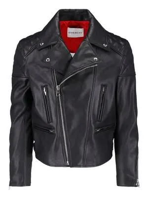 Givenchy Leather Biker Jacket - Black
