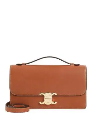 Celine Triomphe Medium Folio Bag - Brown