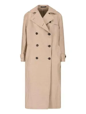 Tagliatore Linen-cotton Blend Tailored Jacket - Grey