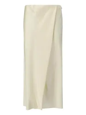Khaite Silk-blend Mini Skirt - Yellow