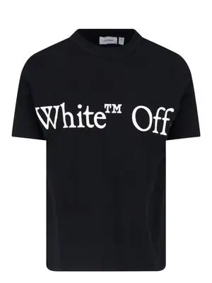 Off-White 100% Cotton T-shirt - Black