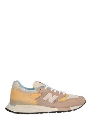 NEW BALANCE New Balance Made In USA 998 Suede And Mesh Low Top Sneakers Beige