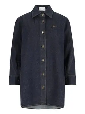 Givenchy 100% Cotton Poplin Shirt - Blue