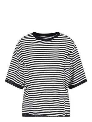 Undercover Striped Crewneck T-shirt - Black