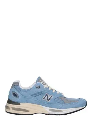 NEW BALANCE Vintage Suede & Mesh Sneakers - Blue