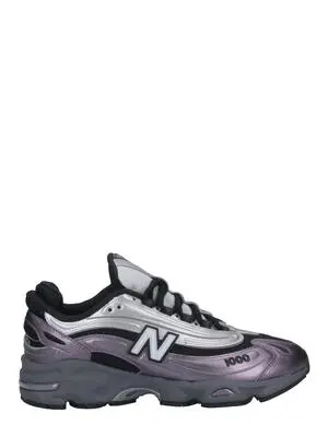NEW BALANCE Nubuck And Mesh Lace Up Sneakers - Grey