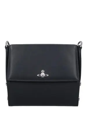 VIVIENNE WESTWOOD Calf Leather Crossbody Bag - Black
