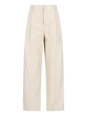 DUNST Everyday Tapered Trousers - Beige