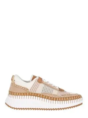 Chloé Suede And Leather-lined Sneakers With Cushioned Eva Sole - Brown
