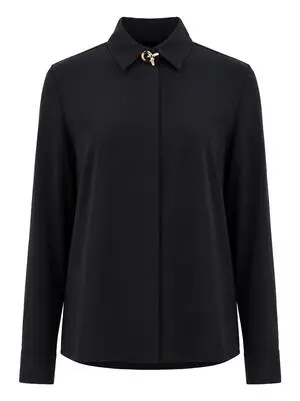 Fabiana Filippi Tailored Shirt With Classic Collar Detail - Blue