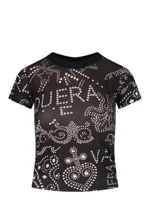 Vaquera Stretch Jersey Graphic T-shirt - Black