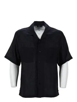 Herno Linen Camp Shirt - Blue