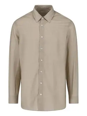 LARDINI Lyocel Shirt - Beige