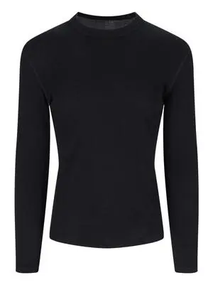 BERNER KUHL 100% Wool Crew Neck Sweater - Black