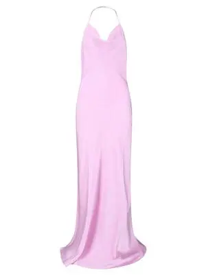 Stella McCartney Satin-blend Slip Maxi Dress - Violet
