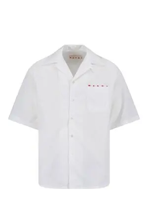 Marni Lightweight Cotton Poplin Shirt For - White