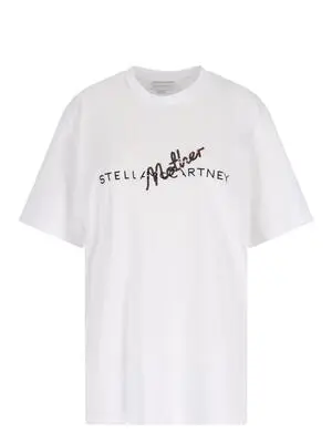Stella McCartney Sequined Logo T-shirt - White