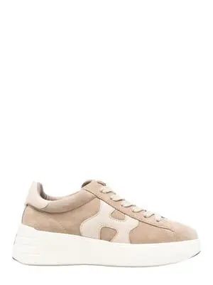 Hogan Hogan Rebel H562 Leather Sneakers Brown