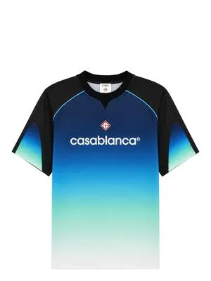 Casablanca T-shirt Football Con Logo - Multicolour