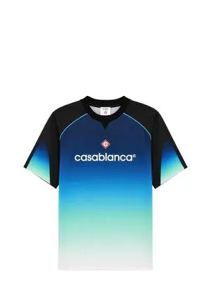 Casablanca Football T-shirt With Logo - Multicolour