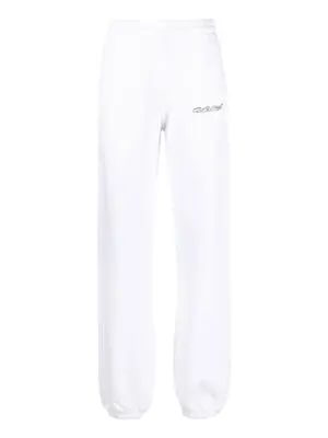 Off-White Logo Print Track Pants - White