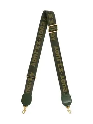Clare V. Adjustable Crossbody Strap With Woven Design - Army
