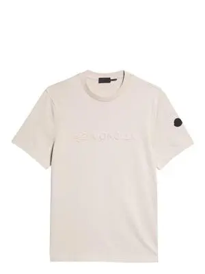 Moncler Logo Cotton T-shirt - Sponge