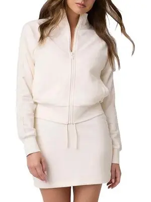 Guess Phoebe Full Zip Sweatshirt Natural