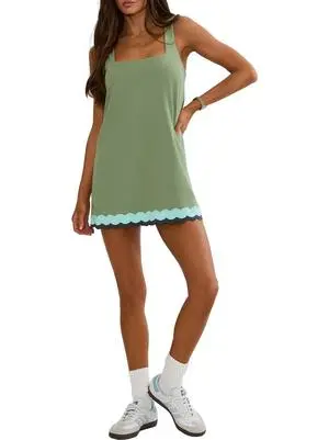 Beach Riot Mischa Scalloped Active Dress - Sage Mist
