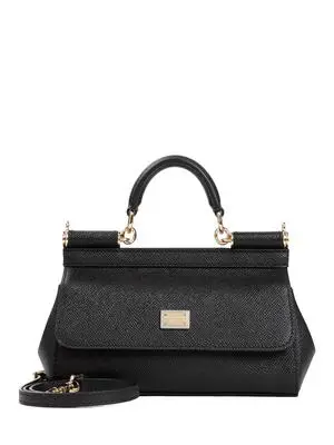 Dolce & Gabbana Small Sicily Top Handle Bag - Black