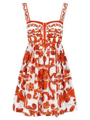Dolce & Gabbana Majolica" Mini Dress - Multi