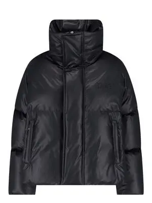 MAISON MARGIELA Faux Leather Padded Jacket - Black