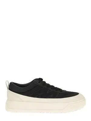 Moncler Altive Suede And Nubuck Sneakers - Black