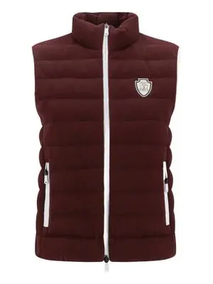 Brunello Cucinelli High Neck Gilet - Brown