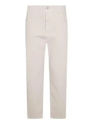 Brunello Cucinelli Brunello Cucinelli Logo-Patch Jeans Natural